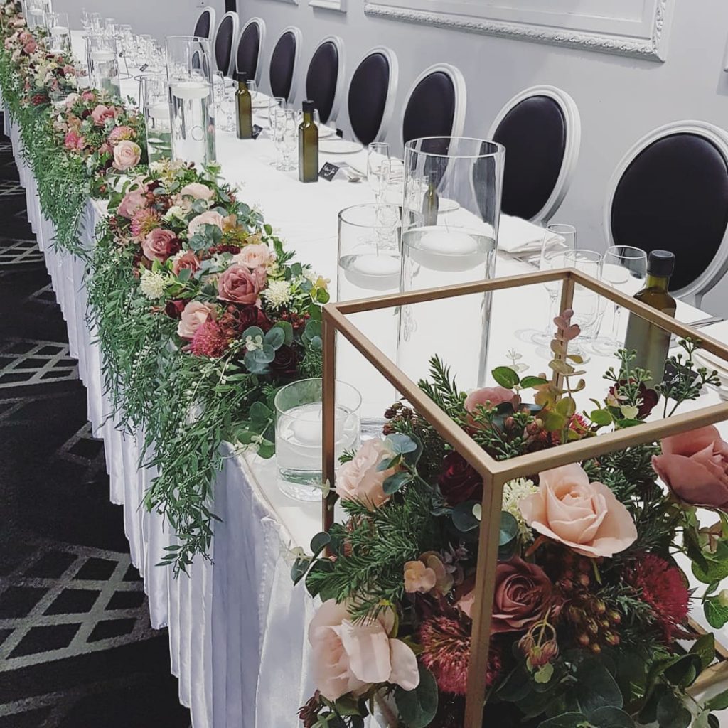 Rubix Cube With Mini Native Flowers Hire Online | Ivory Heart Events