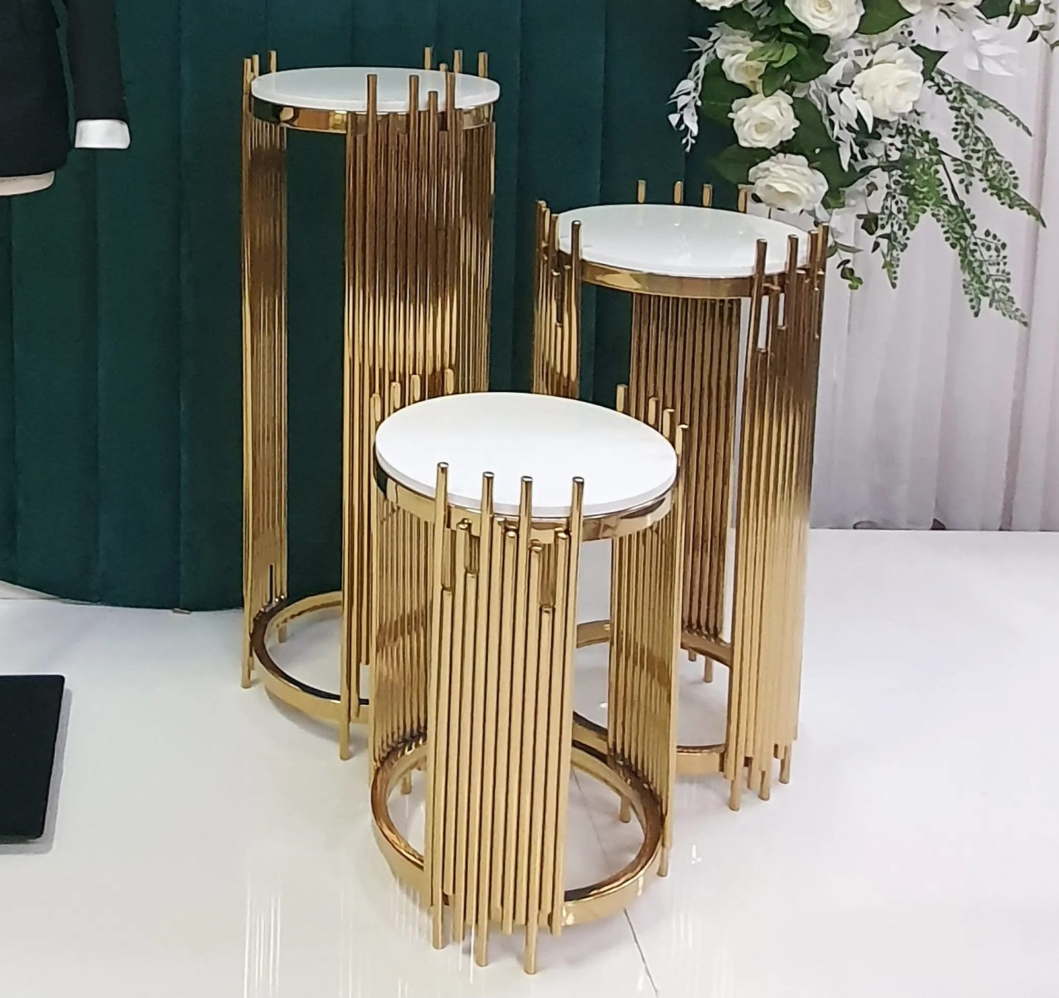 Pipe Plinths Hire Online | Ivory Heart Events